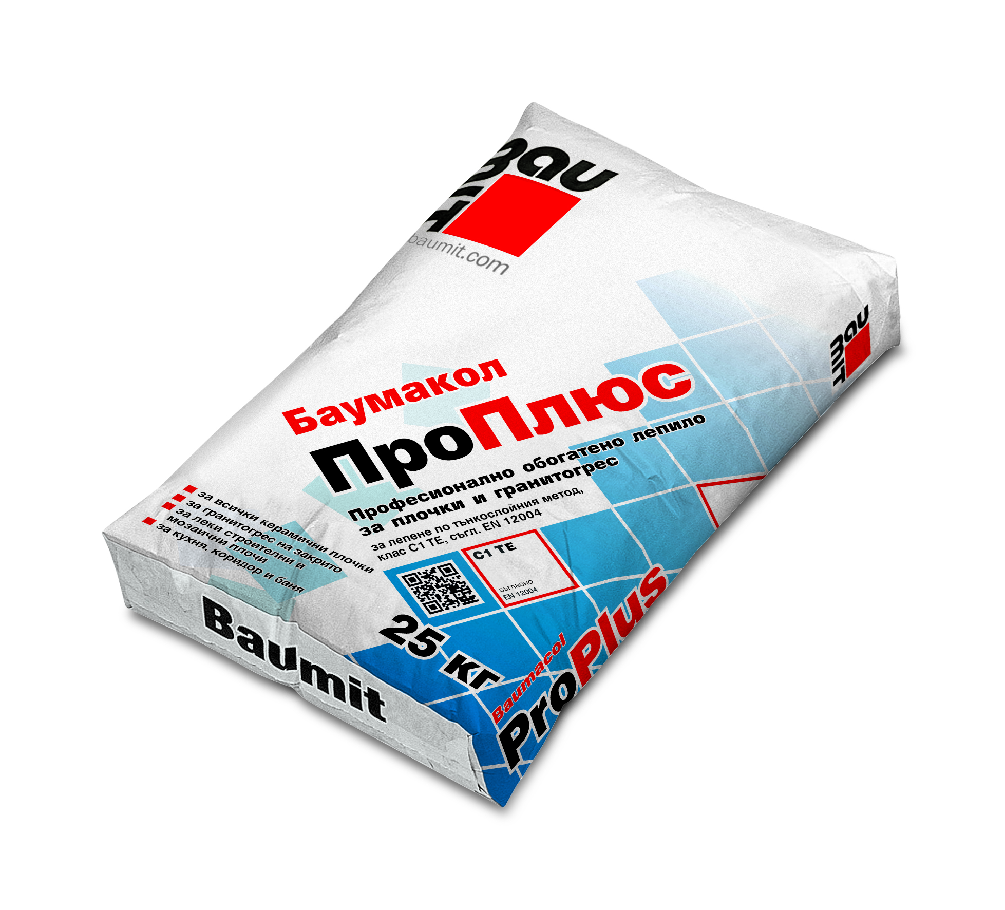 Обогатено лепило за керамика Баумит Baumacol Pro Plus 25 кг 21639067 на топ цена — Home Max | ex ...